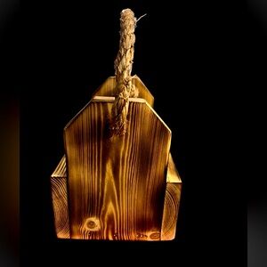 Hand Crafted | Dining | Wooden Gift Box With Jute Rope Handle For ...